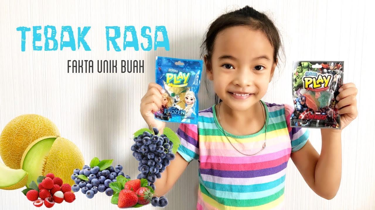 FRUIT CHALLENGE | Zara Cute Tebak Rasa dengan Gummy Relaxa Play | Fakta ...