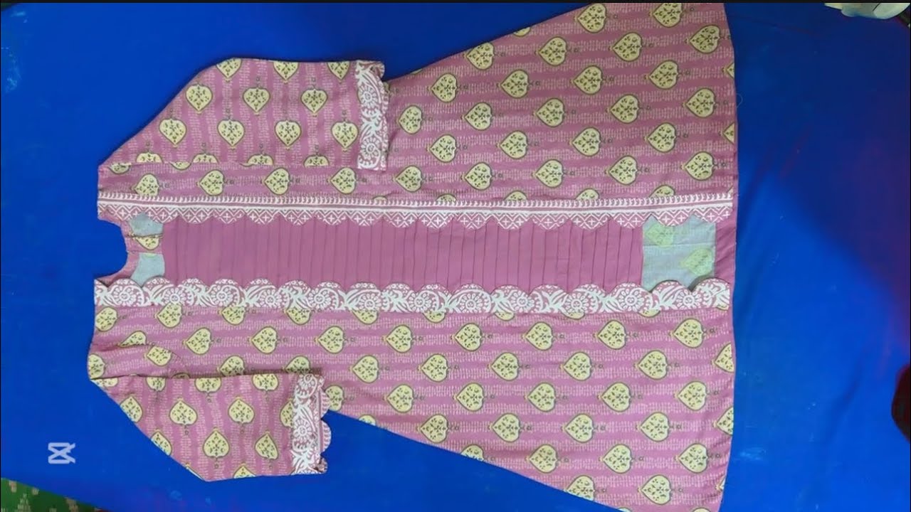 Beautiful cutwork and pintucks frock design cutting and stitching ...