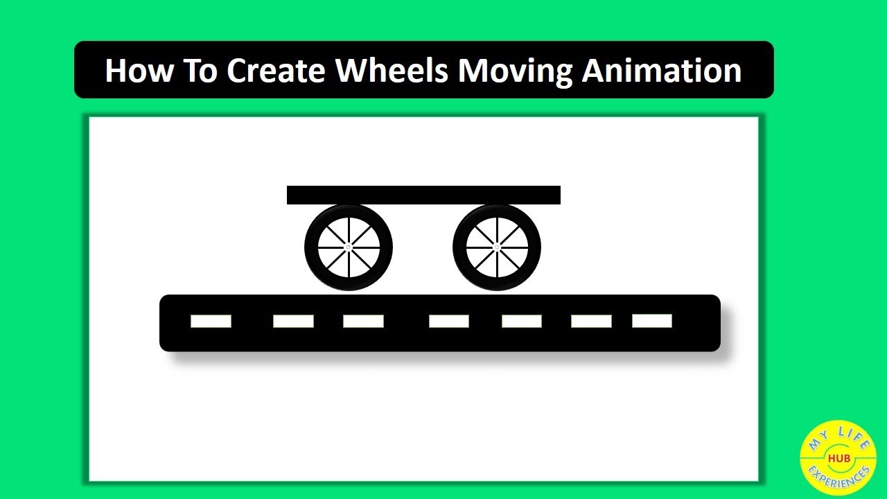 How To Create Wheels Moving Animation In PowerPoint - YouTube