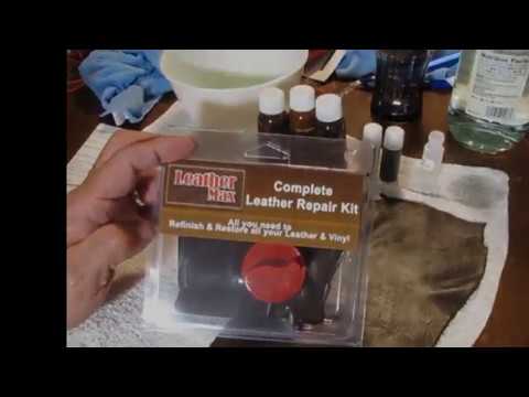 Leather Max Complete Leather Repair and Refinish Kit Instruction How To ...