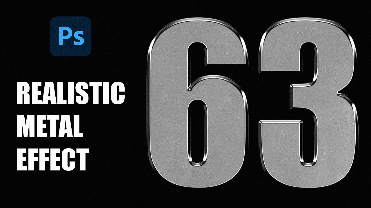 Photoshop Silver Metallic Effect | Realistic Metal Effect in Photoshop ...