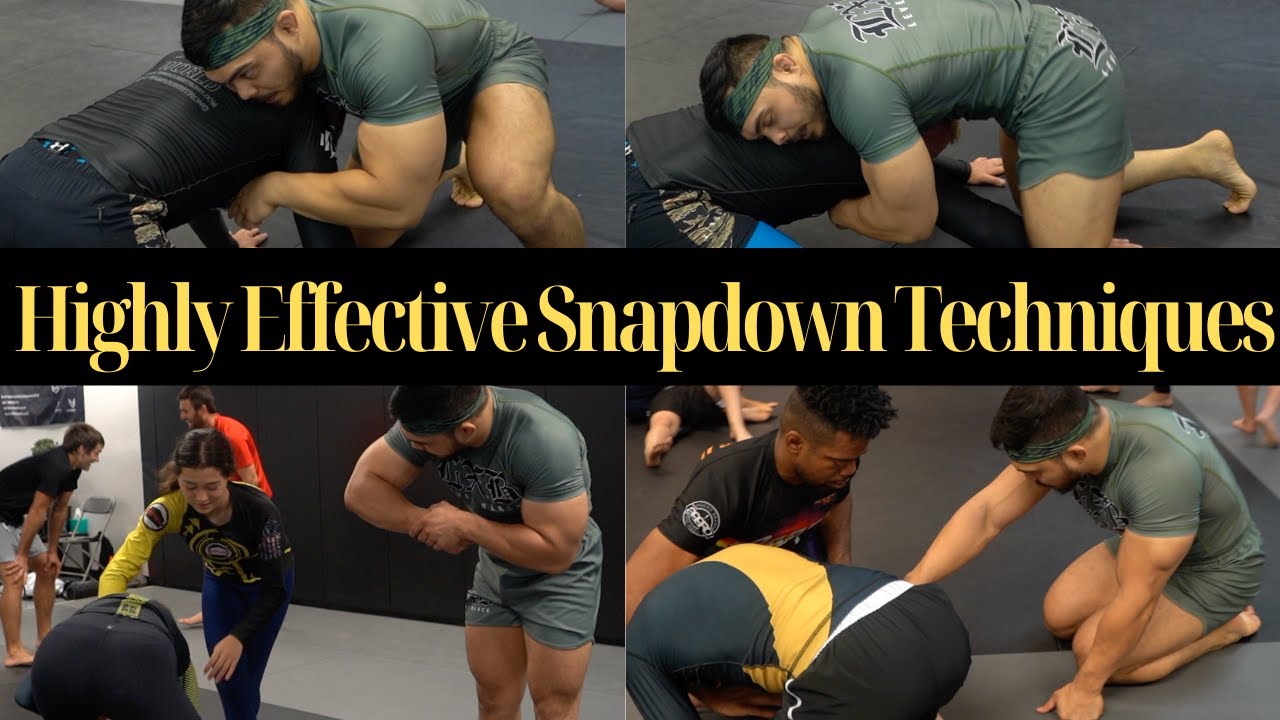SNAP DOWNS FOR WRESTLING AND BJJ - YouTube