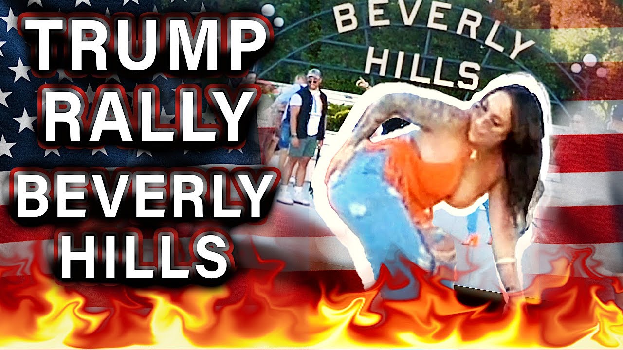 Flashing 🔔oob • Anessa Rossi At Beverly Hills Trump Rally • UCLA Grad ...