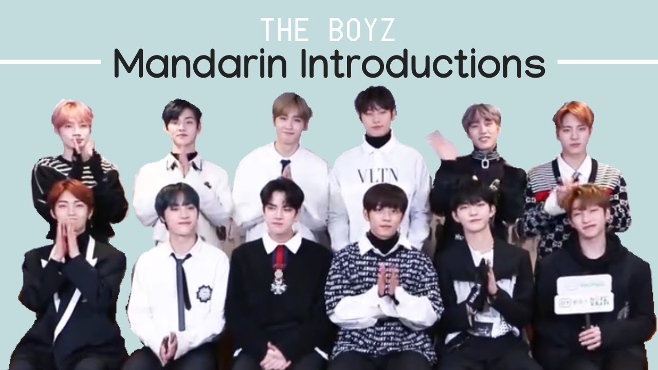The Boyz Mandarin Introductions (WITH SUBS) / iQIYI Interview - YouTube