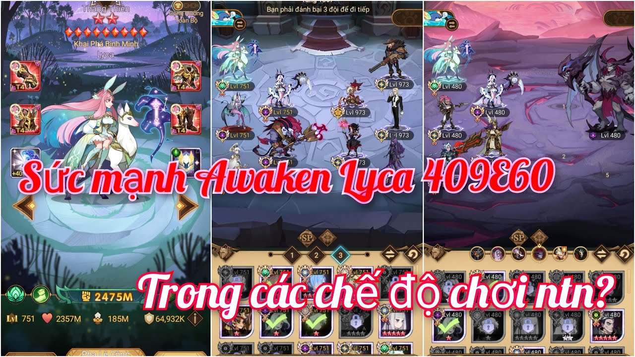 Afk Arena | Sức mạnh Awake Lyca 409E60 trong các chế độ chơi như thế ...