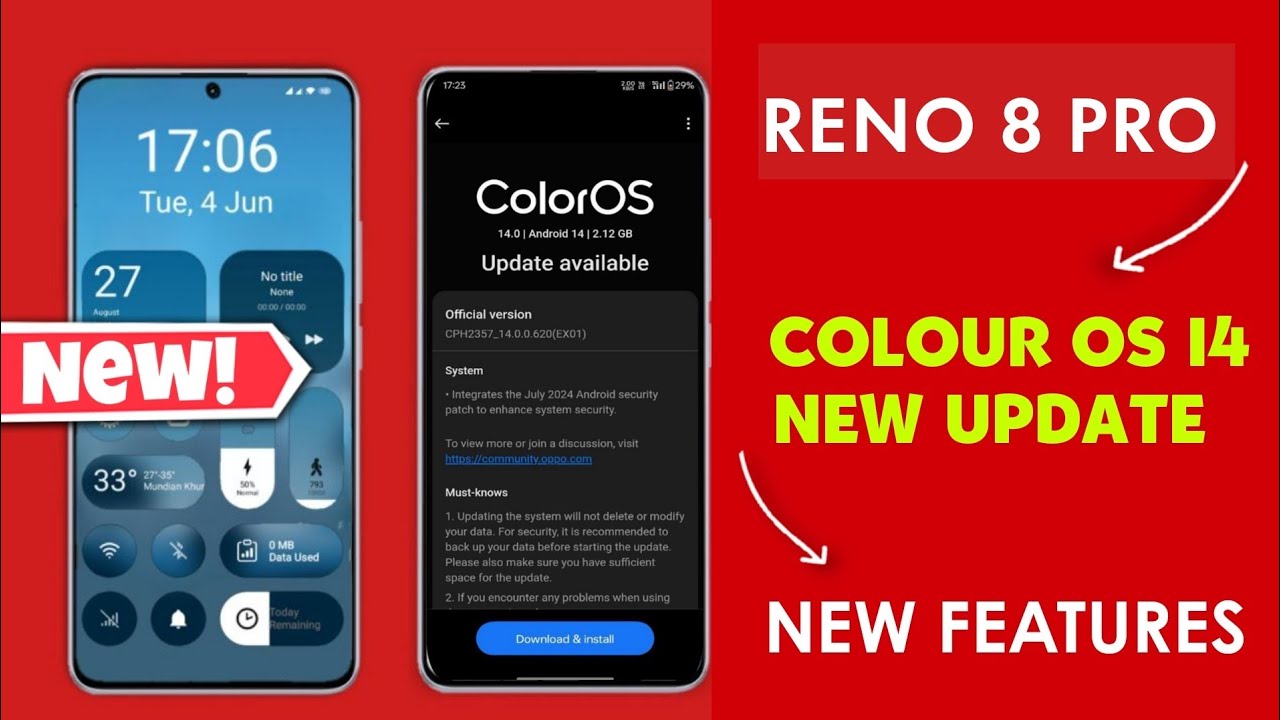Oppo Reno 8 Pro 5G New Update July 2024 | Oppo Reno 8 Pro Colour OS 14 ...