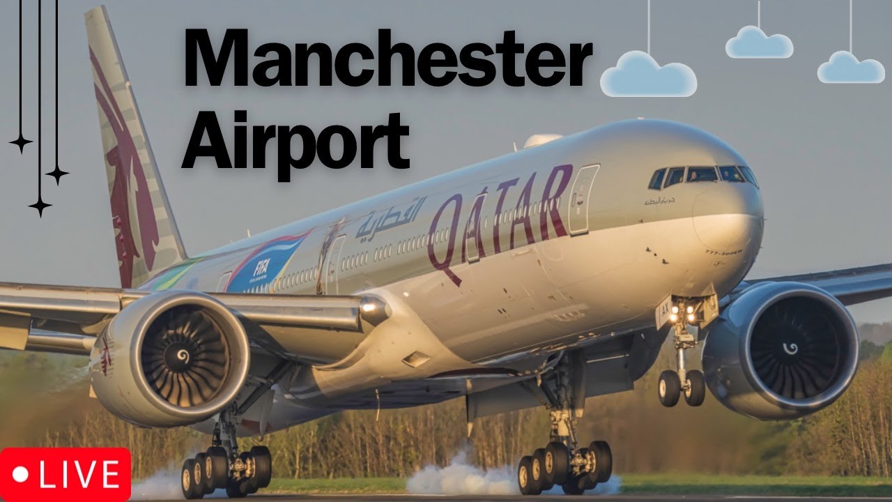 LIVE Manchester Airport Plane Spotting - YouTube