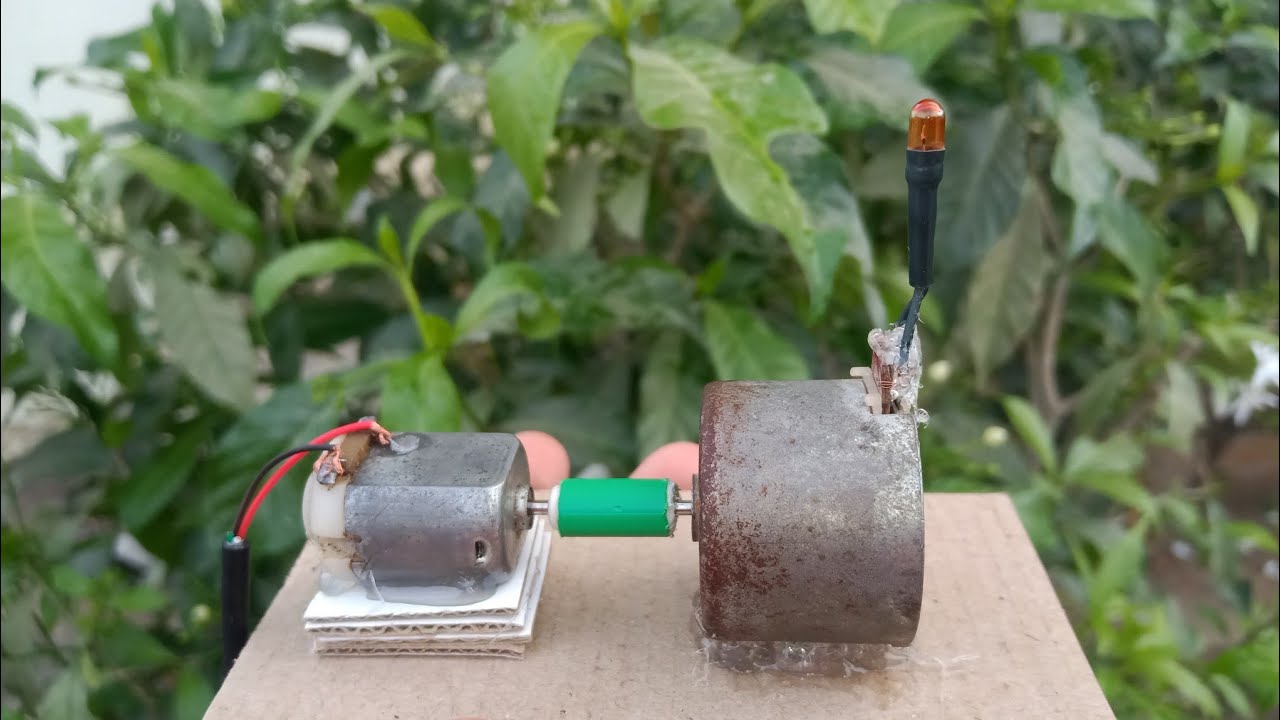 dc motor project free energy generator - YouTube