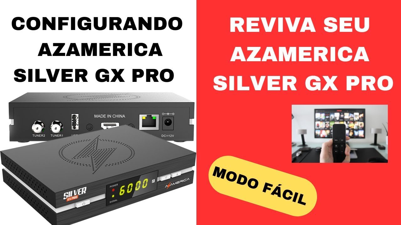 📺 Como Configurar Azamerica Silver GX PRO 2025 - Receptor Digital Full ...