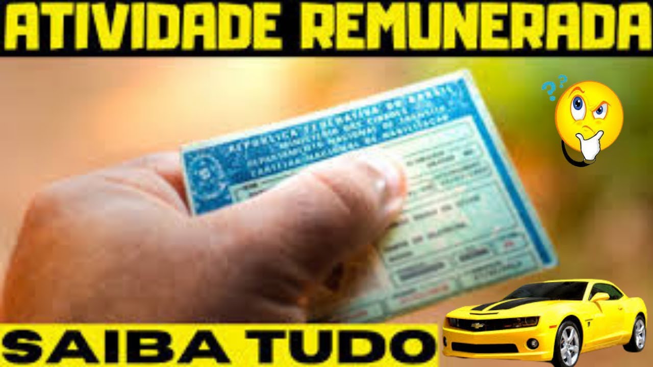 COMO RENOVAR A CNH INCLUINDO O "EAR" EXERCE ATIVIDADE REMUNERADA NA ...