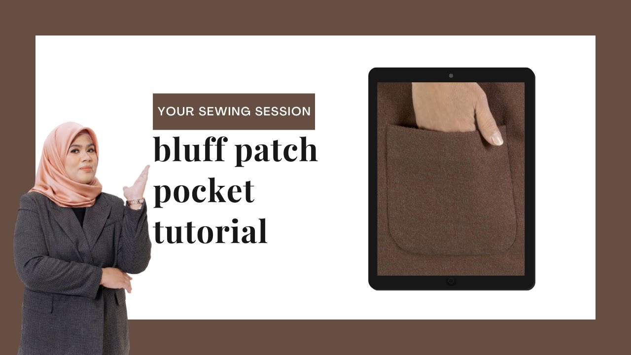 YOUR SEWING TIPS SESSION 😎 BLUFF PATCH POCKET - YouTube