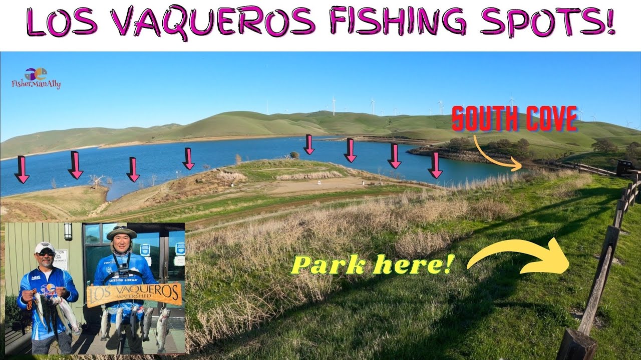 Where to fish @ Los Vaqueros for Trout. - YouTube
