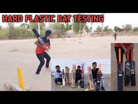 HARD PLASTIC BAT TESTING |PVC PLASTIC BAT | Cricket kit | bat ball ...