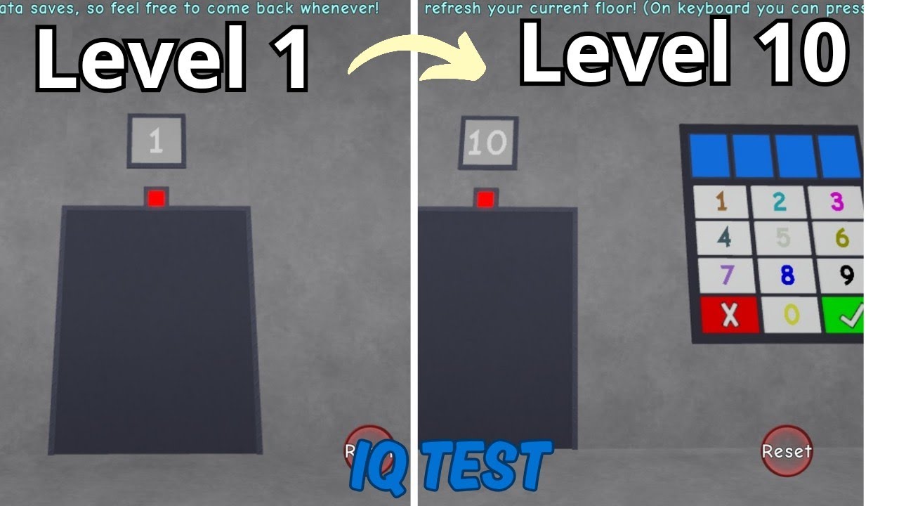 Roblox IQ Test Level 1 to Level 10 | How to Solve / Complete this ...