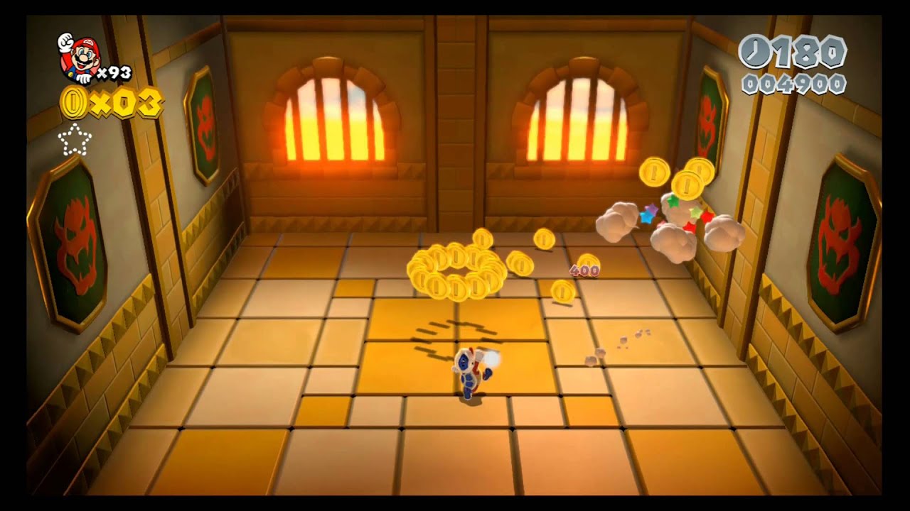 Super Mario 3D World - World 5-A Chargin' Chuck Blockade Is Back 100% ...