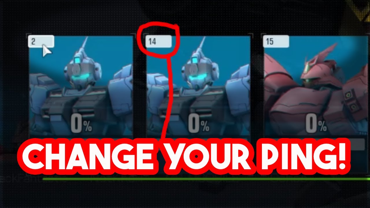 how to (literally) change your ping in gundam evolution - YouTube