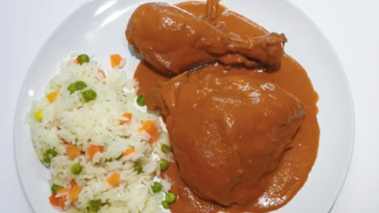 POLLO EN SALSA DE CACAHUATE 🌶 🥜 😋 - YouTube