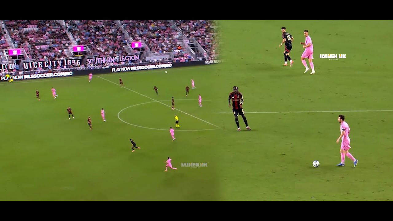 When Messi has the ball ,it will reach you anyways you just have to run ...