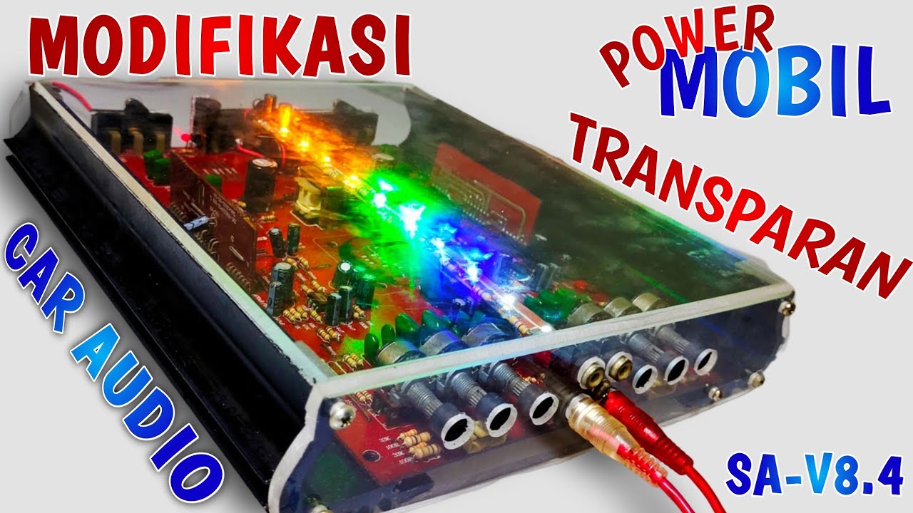 CARA MODIFIKASI BOX POWER MOBIL/CAR AUDIO SA-V8.4 (4 CH × 250 WATT ...