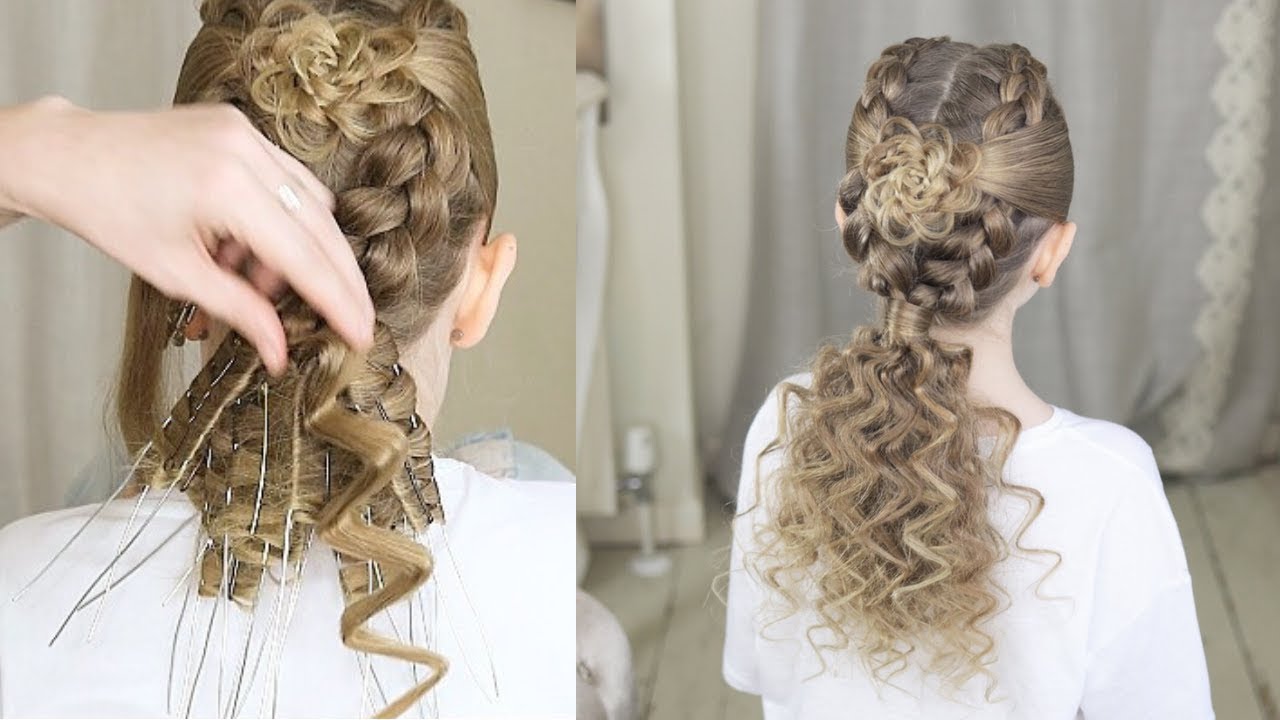 Lightning Bolt Curls and Braids! - YouTube