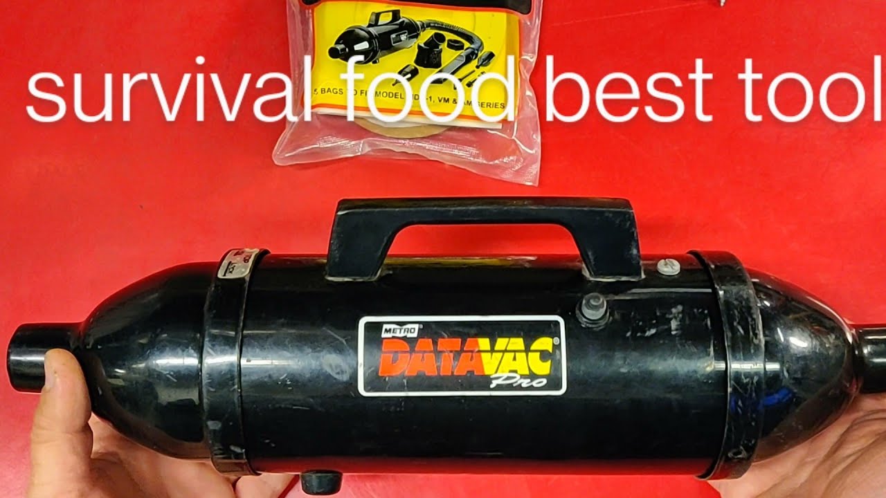 BEST VACUUM FOR LONG-TERM FOOD STORAGE - METRO DATAVAC PRO - YouTube