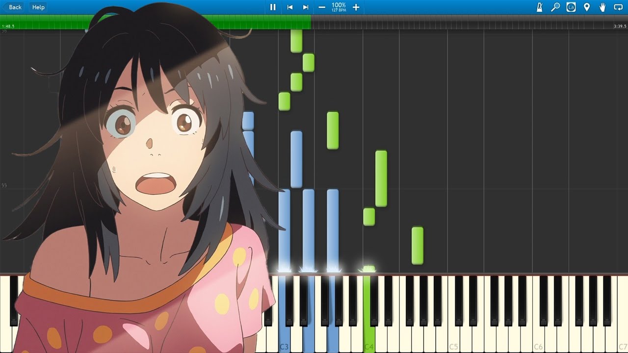Kataware Doki [Theishter ver.] [Piano Tutorial] (Synthesia) - YouTube