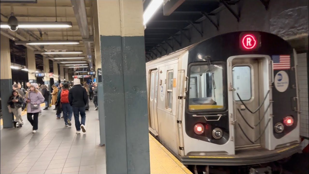 NYC BMT Broadway Line R-160A R Train 2025 One Stop Ride - YouTube