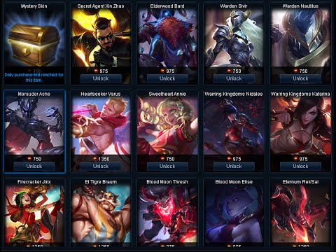 League Of Legends Mystery Skin Box Day 4 Youtube