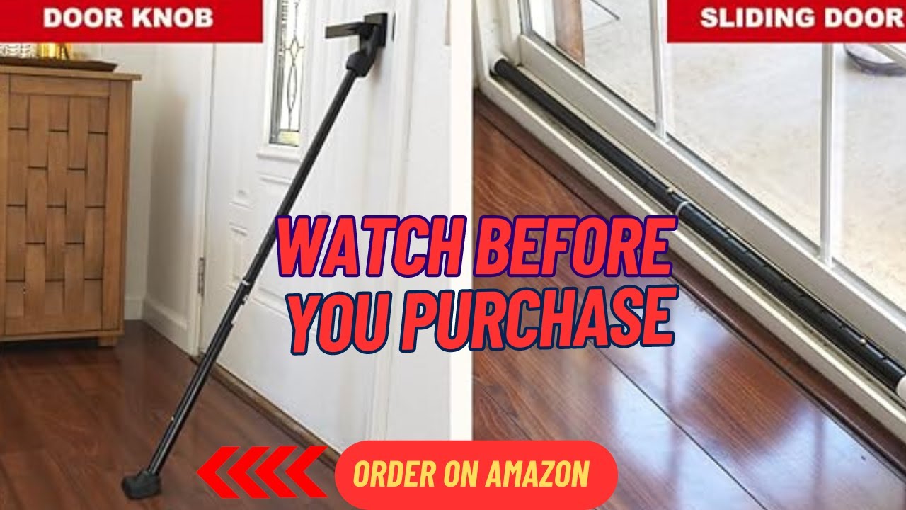 BRINKS Portable Door Security Bar - YouTube