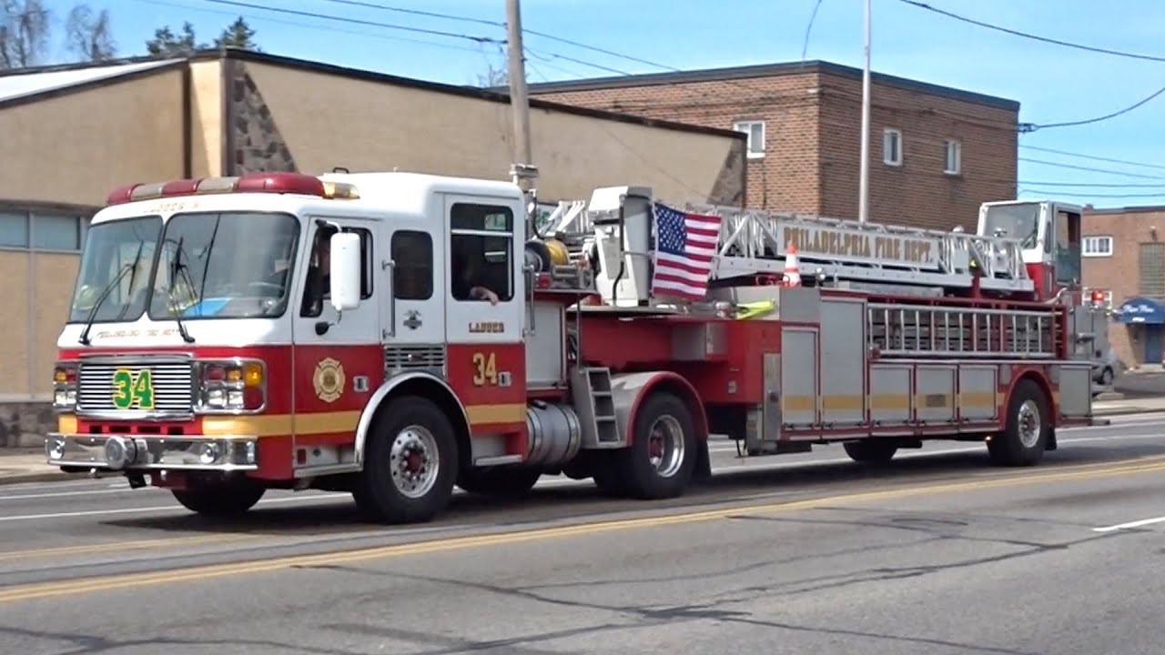 PFD Pipeline 62 & Ladder 34 Responding - YouTube