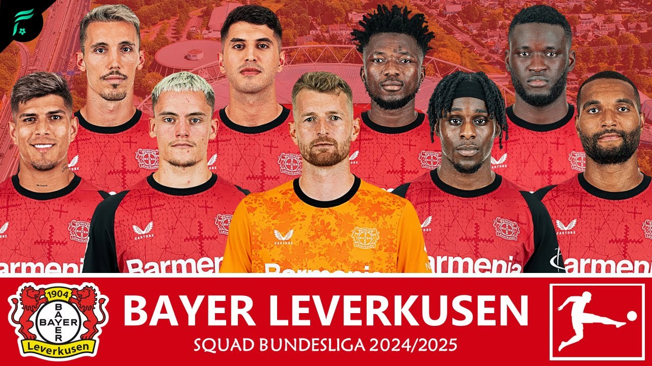 BAYER 04 LEVERKUSEN 🔴⚫ MEN SQUAD TEAMS - Bundesliga Season 2024/2025 ...
