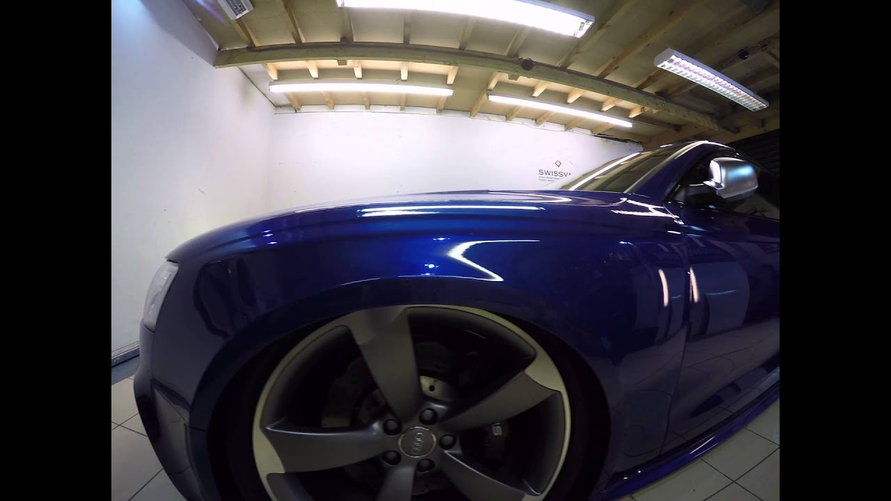 Bagged Audi RS5 after a 2 day Swissvax Enhancement Detail - YouTube