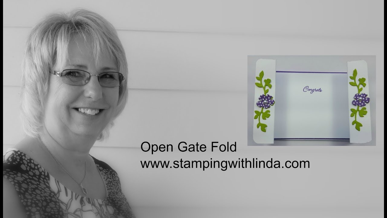 Open Gate Fold Card - YouTube