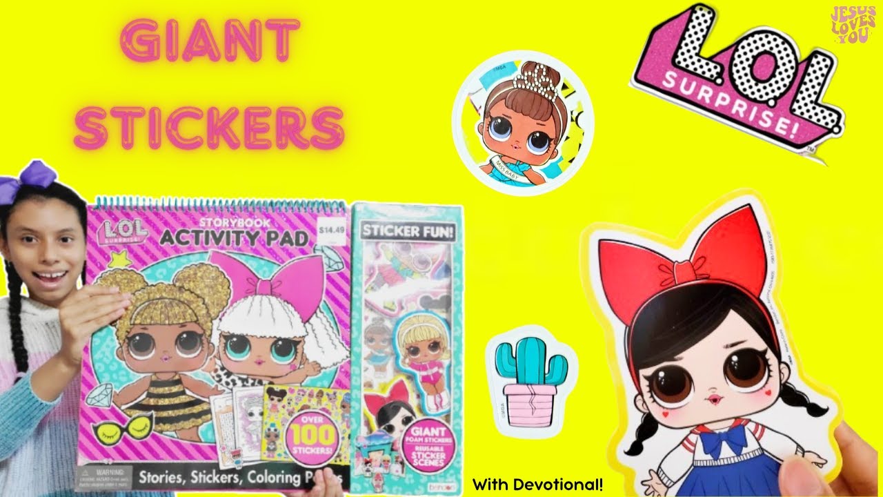 LOL Surprise Sticker Scenes DIY!!!! FUN decorating with LOL Stickers ...