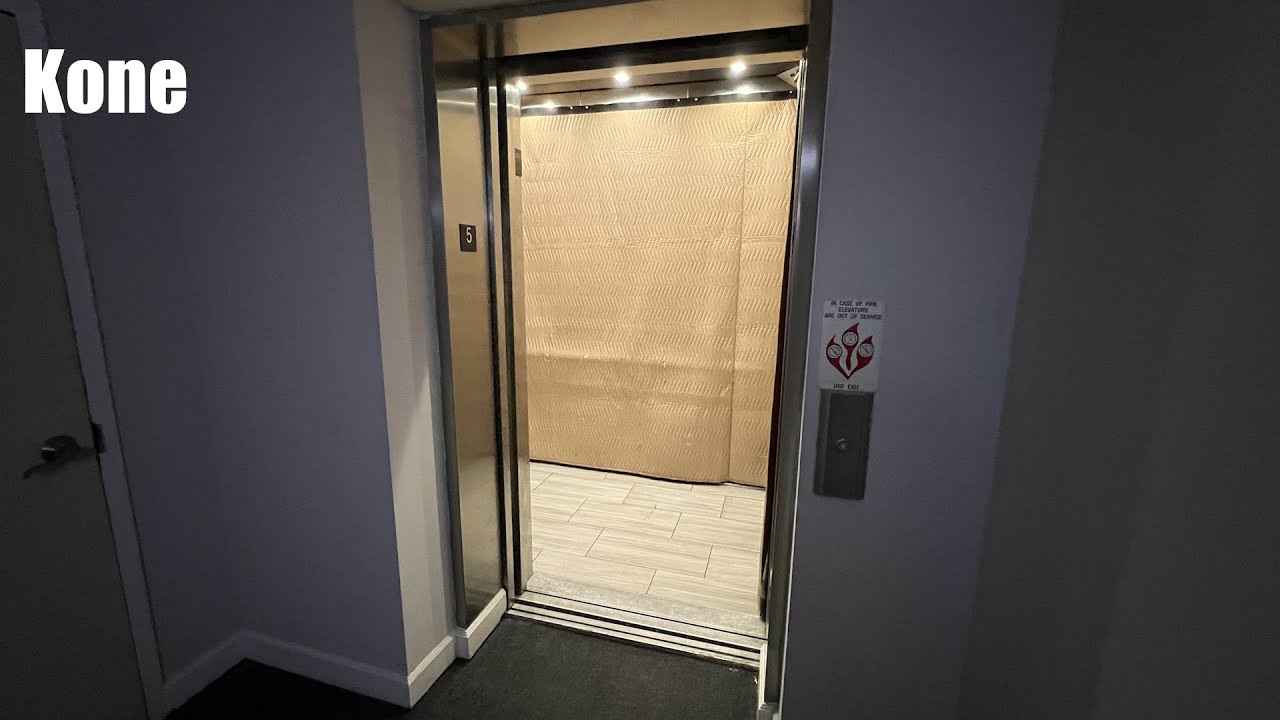 Kone Ecodisc Traction Elevator at an Apartment Building in St. Louis, MO - YouTube