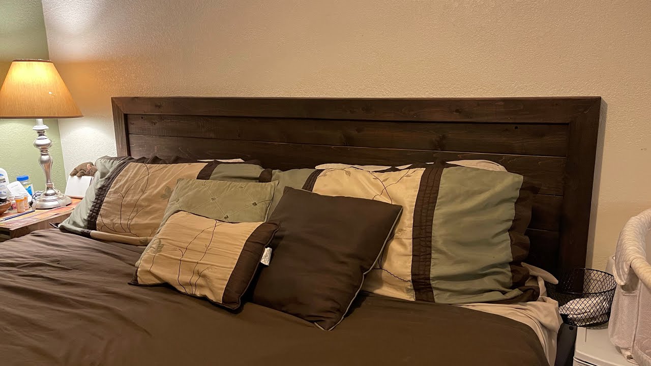Building a Stained Cedar Headboard - YouTube