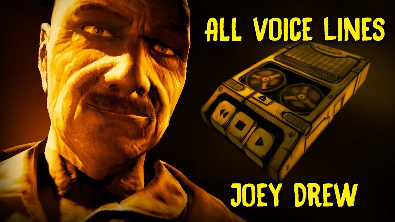 Joey Drew ALL VOICE LINES & AUDIO LOGS - Bendy and the Ink Machine ...