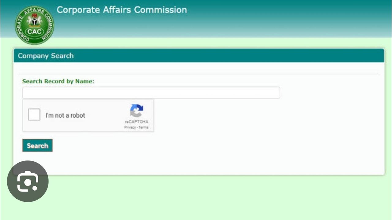 INTRODUCTION TO DO A NAME SEARCH ON CAC PORTAL - YouTube