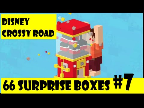 Disney Crossy Road Game - 66 Prizes Unlocked Gift Boxes Opening - Who ...