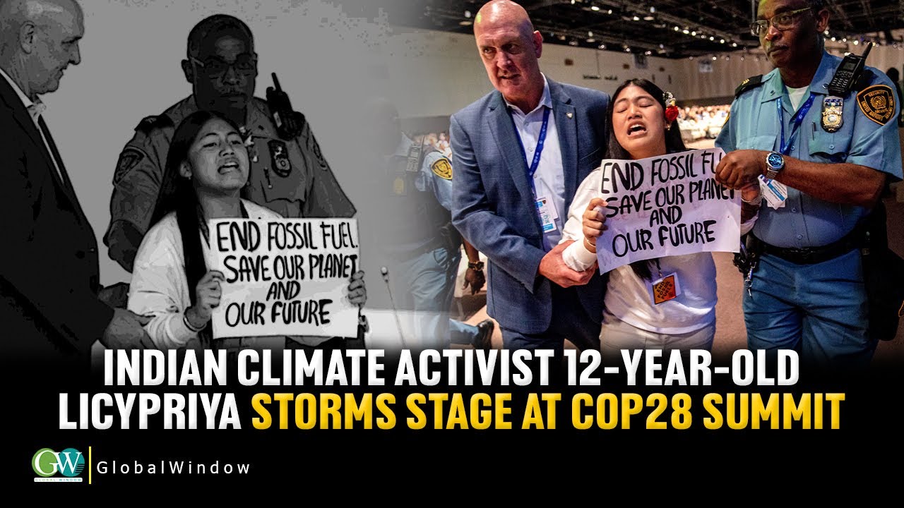 Indian Climate Activist 12 Year Old Licypriya Storms Stage At Cop28