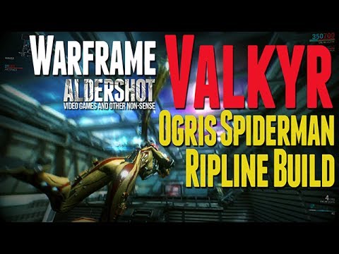 Warframe: Valkyr Ogris Spiderman Ripline Build - YouTube