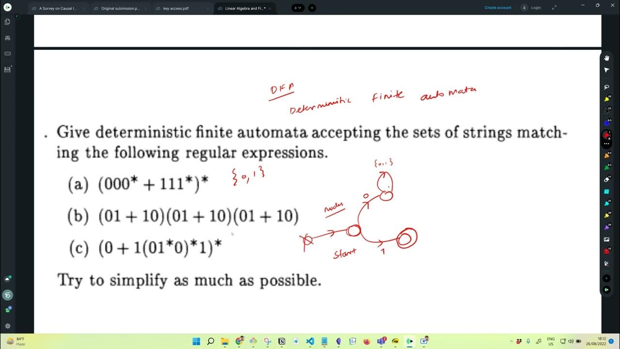 Finite Automata and Regular Language - YouTube