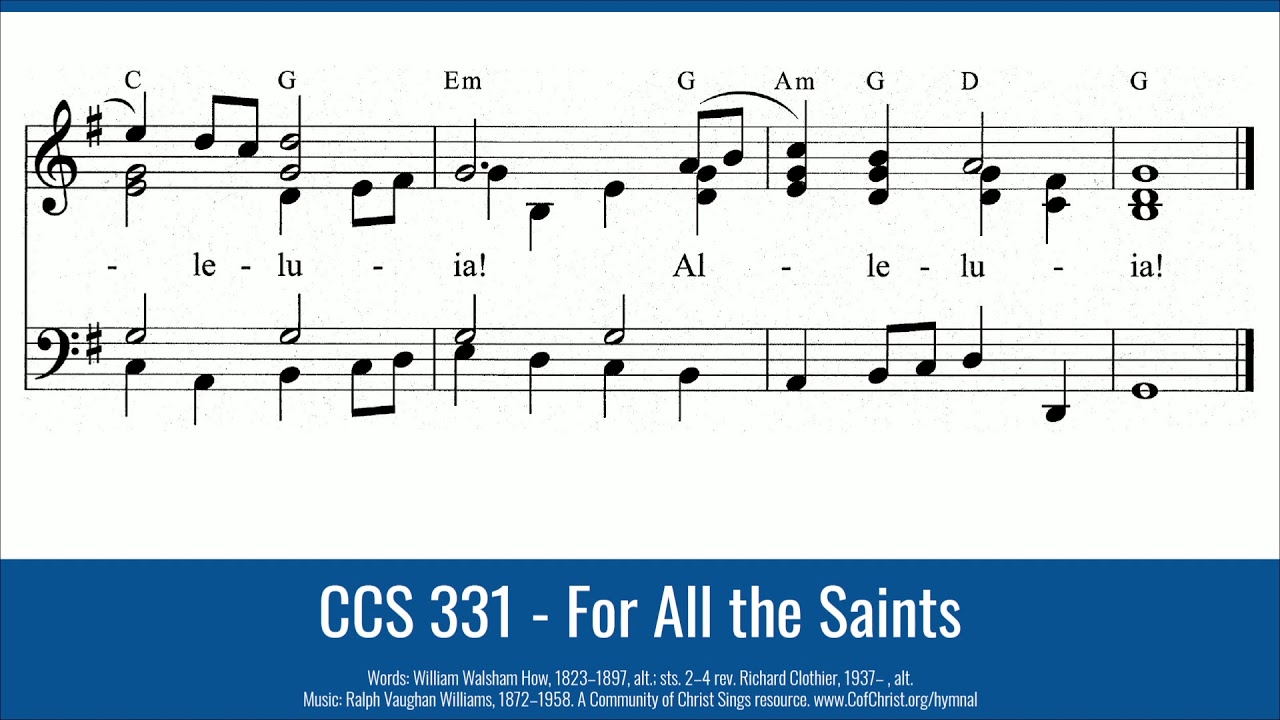 CCS 331 - For All the Saints - REFERENCE - YouTube