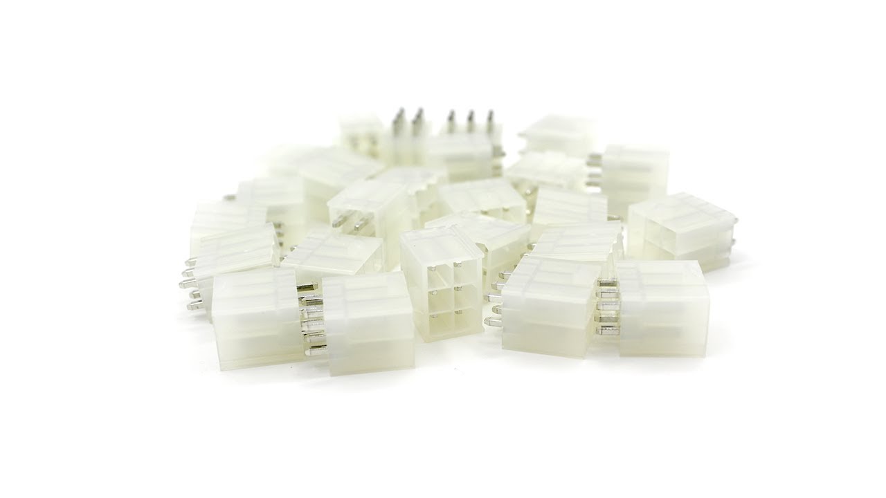 6-pin control board power socket straight pin header - YouTube