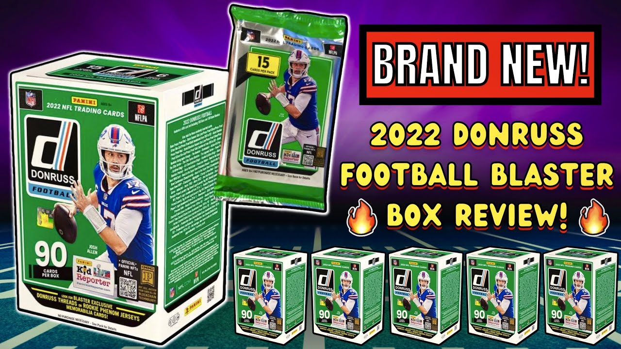 *2022 DONRUSS FOOTBALL BLASTER BOX REVIEW!🏈 SICK $100+ INSERT PULL!🔥 ...