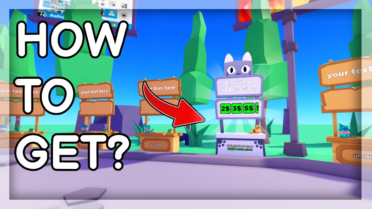 How To Get The Pet Simulator X Stand In Pls Donate!! - YouTube