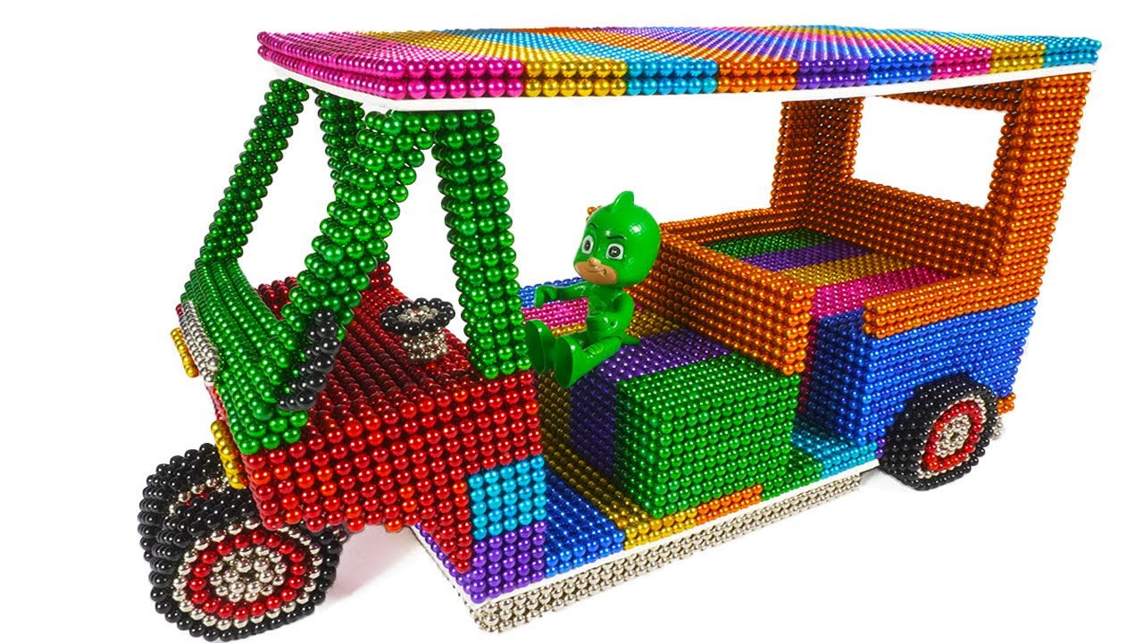 DIY - How To Make Electric Rickshaw (Tuk Tuk) With Magnetic Balls ...