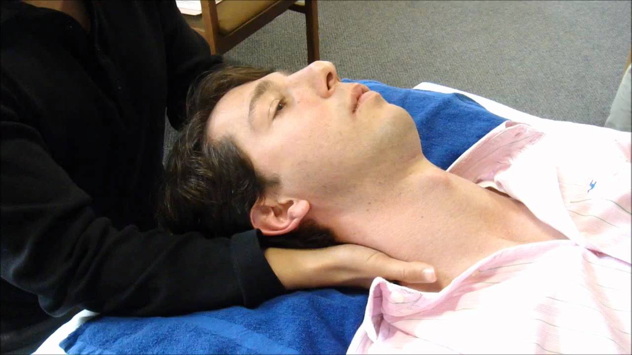 Cervical Upglide (rotation) Thrust - YouTube