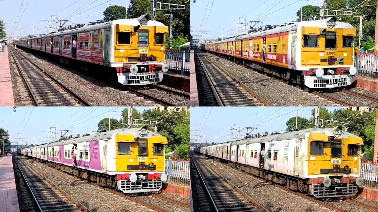 [4 in 1] Kolkata Local Trains | Indian Railway - YouTube