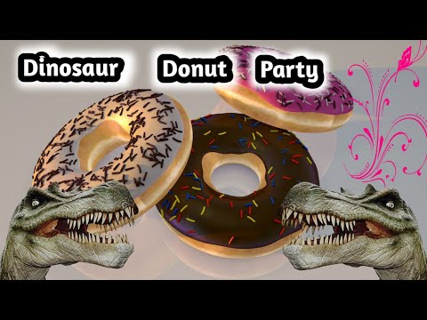 Dinosaur Donut Party || Donut Recipe || Mona's Vlogs - YouTube